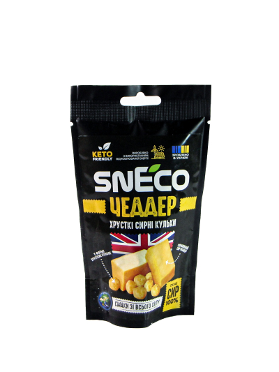 Dried cheese snEco "Cheddar", 28g